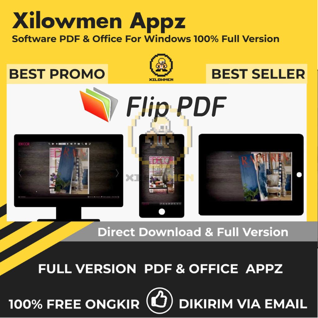 Jual Flip PDF Professional Pro - konversi PDF canggih untuk membuat buku flipbook interaktif ...