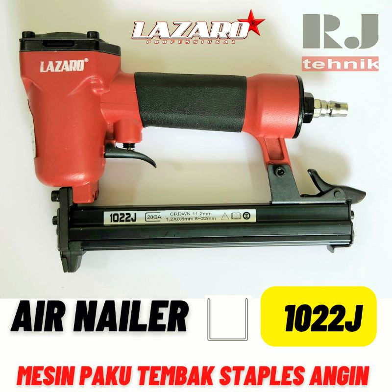 Jual Mesin Paku Tembak Staples Angin Air Nailer 1022J | Shopee Indonesia