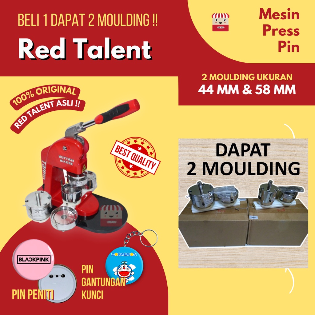 Jual MESIN PRESS PIN RED TALENT 2 MOULDING | Shopee Indonesia