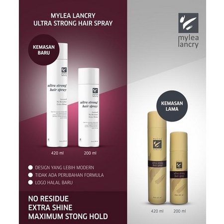 Jual MYLEA LANCRY Hair Spray Aerosol Kaleng Cair NON Residue Extra ...