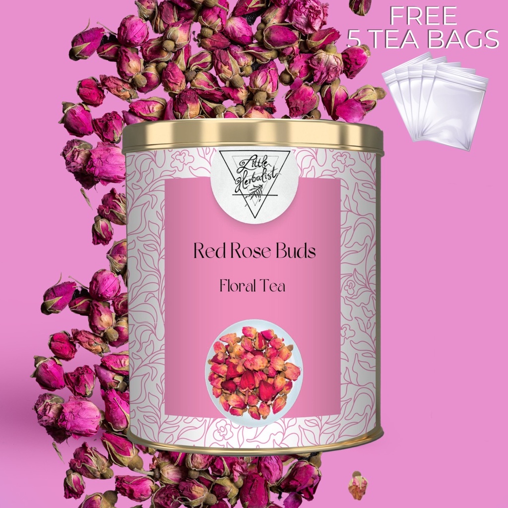 Jual Pure & Organic Rose Buds Tea - Teh Bunga Mawar - Floral Tea ...