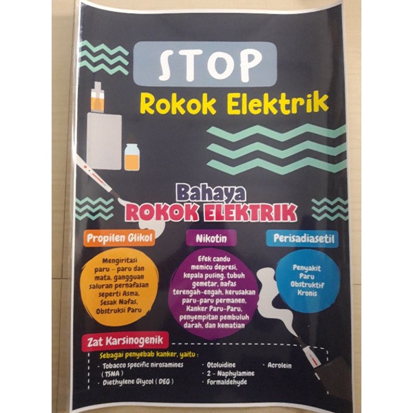 Jual Poster Bahaya Rokok Elektrik | Shopee Indonesia