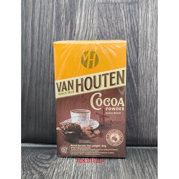 Jual COCOA POWDER BUBUK COKLAT VAN HOUTEN 80 GR | Shopee Indonesia