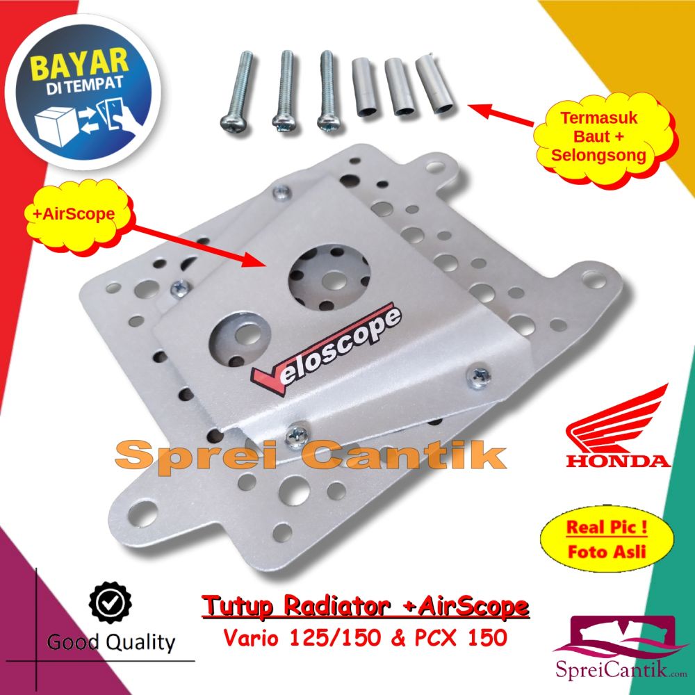 Jual Tutup Radiator PCX 150 / Vario 150 / Vario 125 - Cover Radiator ...