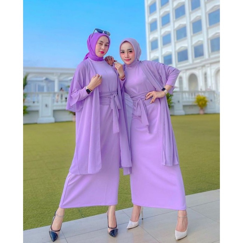 Jual Inner Dress Lengan Panjang / Gamis Manset Lengan Panjang Spandek ...