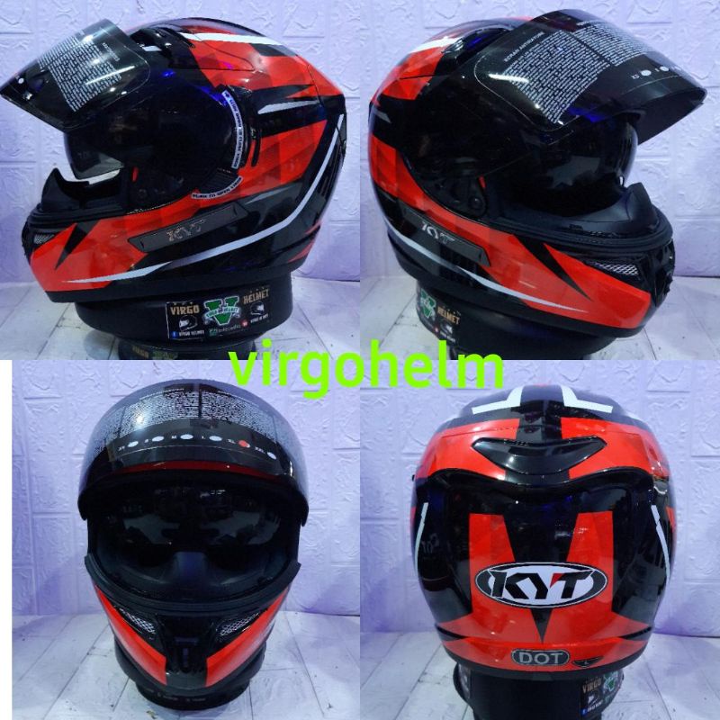 Jual Helm kyt k2 Rider Diamond fullface paketan | Shopee Indonesia