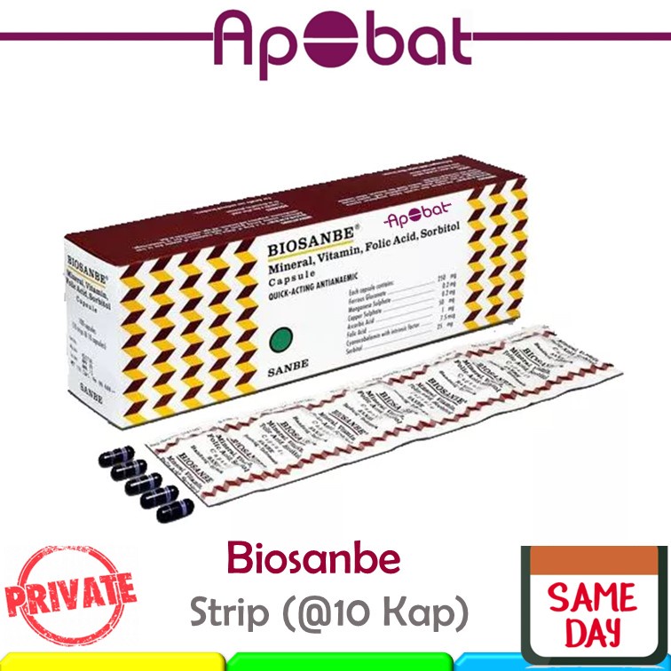 Jual - ApObat - Biosanbe STRIP isi 10 Kapsul Multivitamin Mineral Zat ...