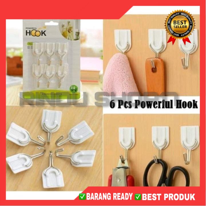 Jual MAGIC HOOK GANTUNGAN 6PCS RAK TEMPEL DINDING KUAT CANTOLAN BAJU | Shopee Indonesia