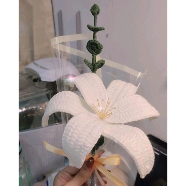 Jual LILY CROCHET || BUNGA RAJUT || WAJIB BACA DESKRIPSI | Shopee Indonesia