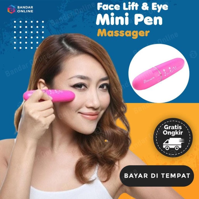 Jual Pena Face Lift And Eye Mini Massage Pen - Putih | Shopee Indonesia