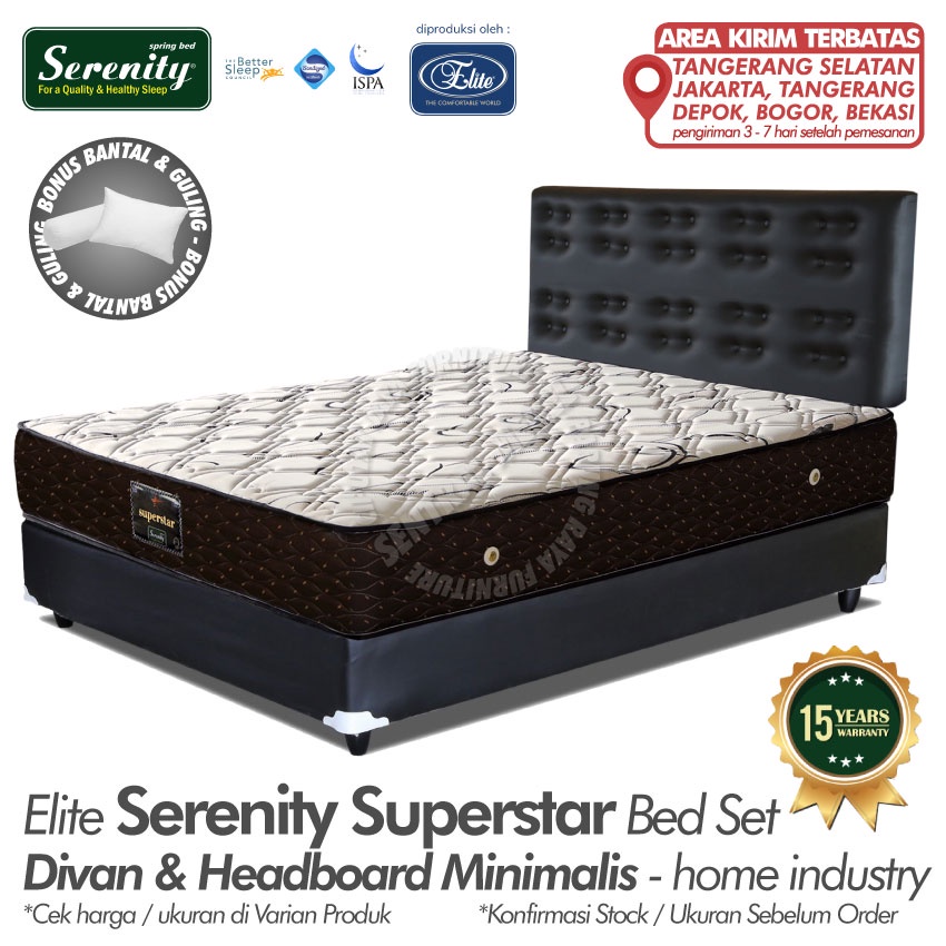 Jual kasur Springbed ELITE SERENITY SUPERSTAR (JABODETABEK TERBATAS ...