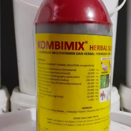Jual Multivitamin Kombimix Herbal Solution 1 Liter | Shopee Indonesia