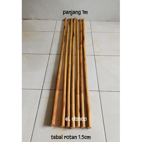 Jual tongkat penari tongkat rotan tongkat rattan 1 meter lurus | Shopee ...
