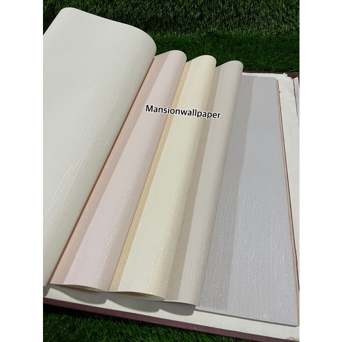 Jual Wallpaper Dinding Polos Tesktur Minimalis Simple Cream Pink Abu ...