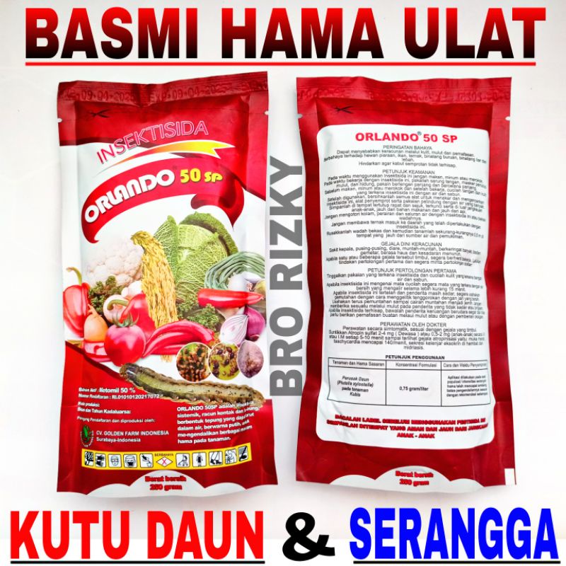 Jual INSEKTISIDA ORLANDO 50 SP 250gr - BASMI SEMUA JENIS HAMA ULAT ...