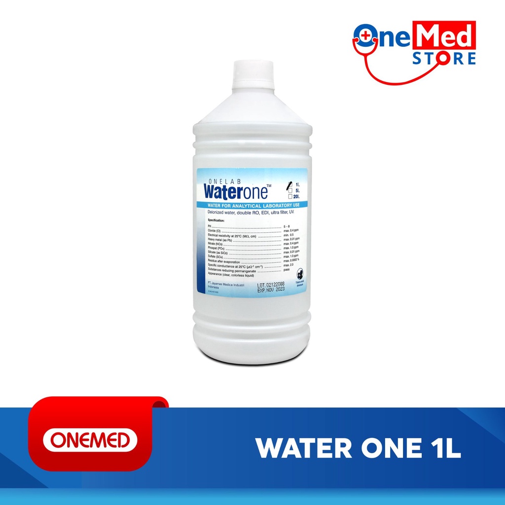 Jual Water One OneMed 1liter OS | Shopee Indonesia