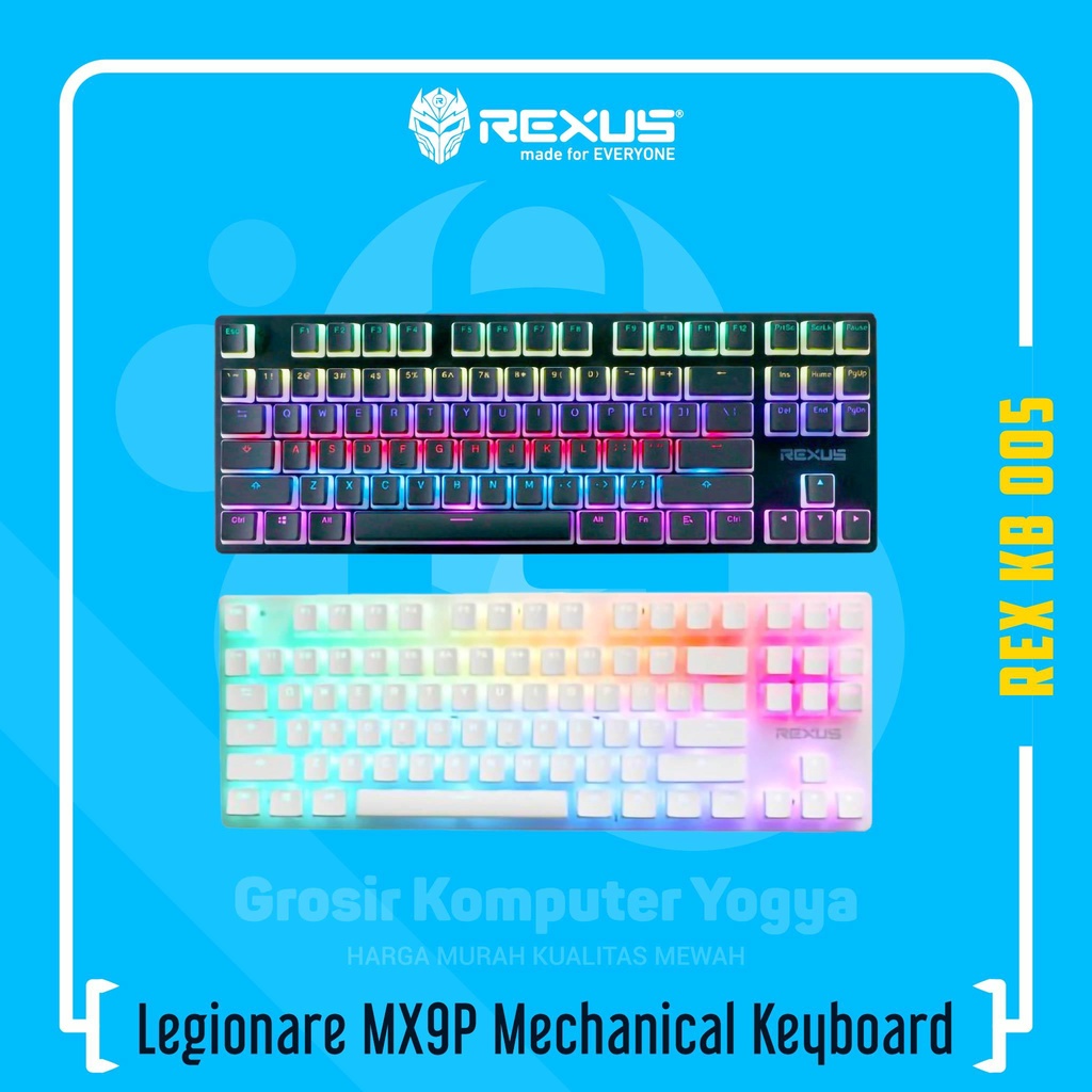 Jual Rexus Legionare MX9P Pudding RGB LED Mechanical TKL Gaming ...