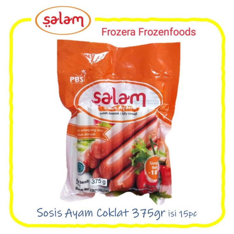 Jual LANGSUNG KIRIM SALAM Sosis Ayam Coklat / Frozenfoods Murah ...