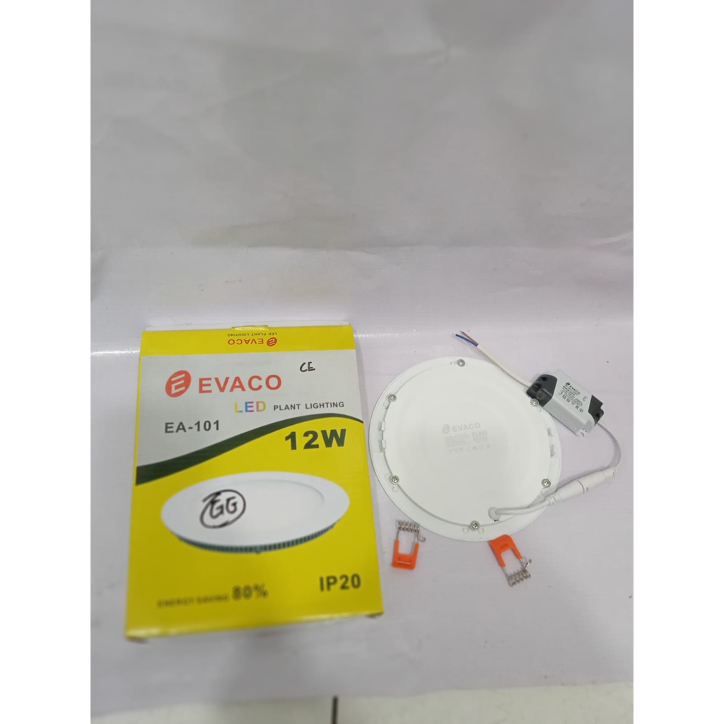 Jual Lampu LED Plafon Panel EVACO Cahaya Putih - 18Watt Bulat OB ...