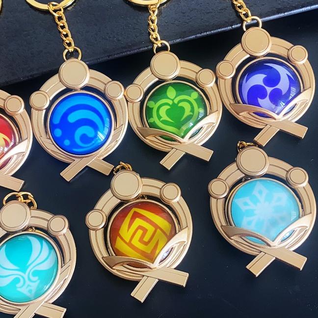 Jual ℗ Genshin Impact keychain Genshin impact eyes of god keychains ...