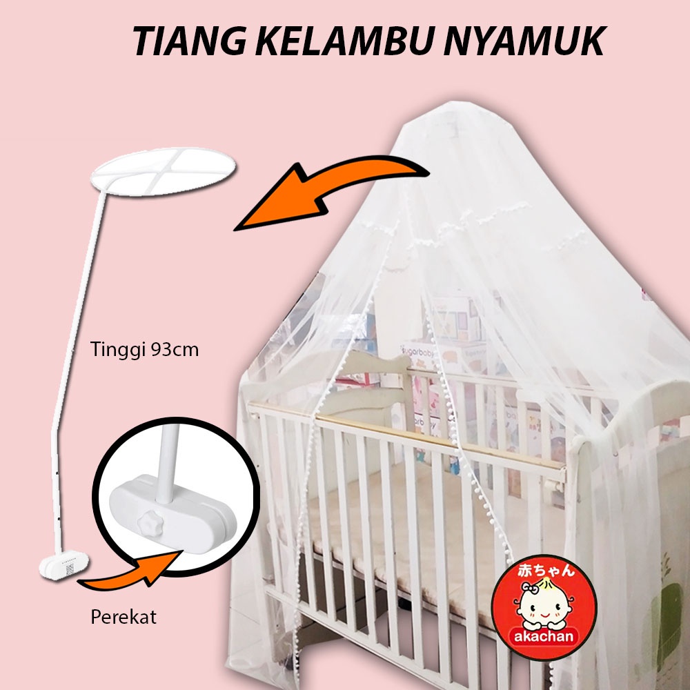Jual Tiang Kelambu Box Bayi Penyangga Boks BAYI Universal jaring anti ...