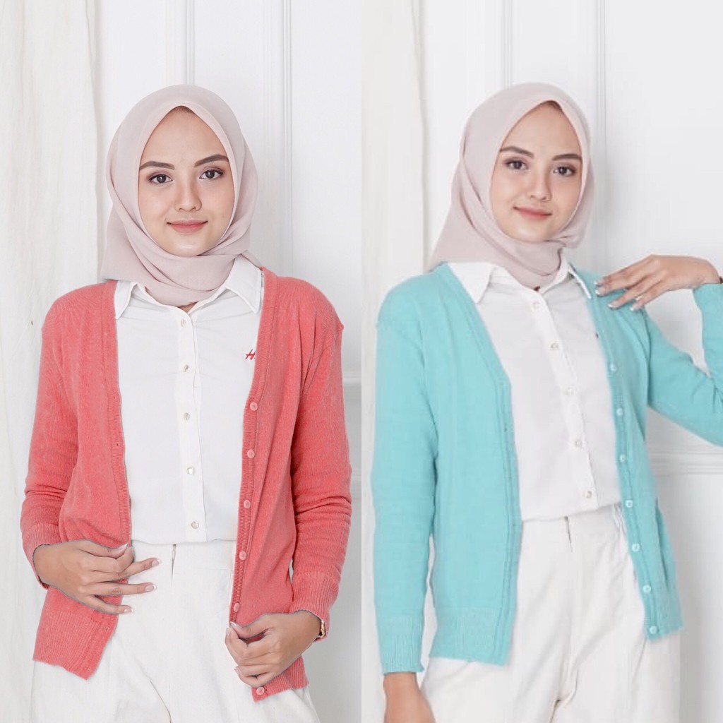 Jual Cardigan Basic | Cardy Rajut | Cardigan rajut / kardigan wanita | Shopee Indonesia