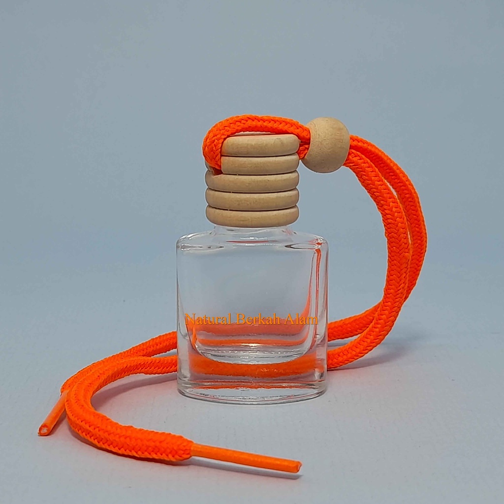 Jual Botol Parfum Gantung 7 Ml Kotak Circle Tutup Kayu Bulat / Botol ...