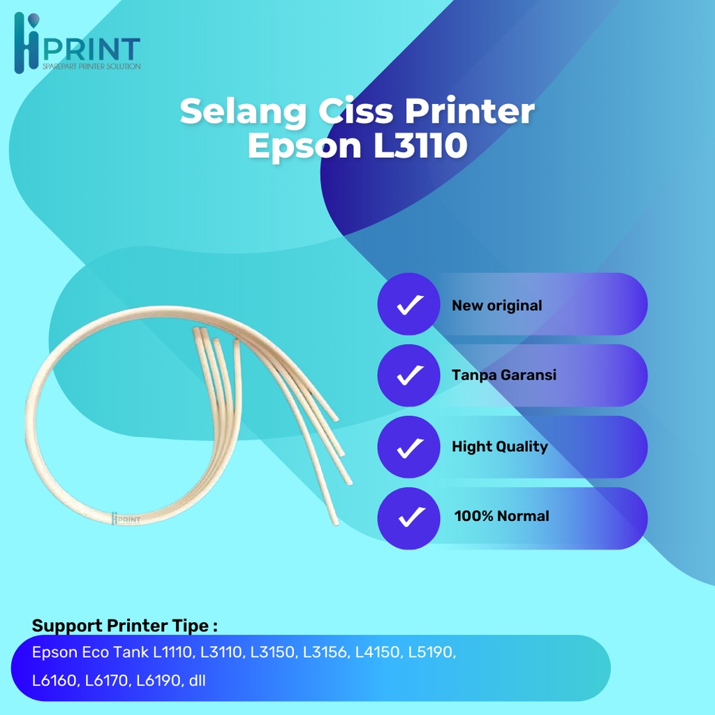 Jual Selang CISS Infus Original Printer Epson L3210 L1110 L3100 L3101 ...