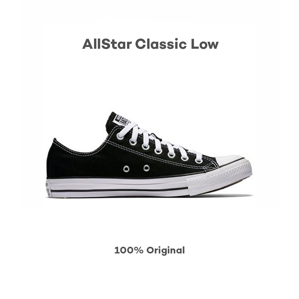 Jual Sepatu Converse Chuck Taylor All Star Classic Low Hitam Putih ...