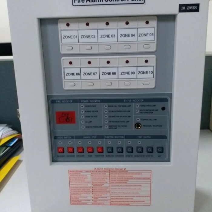 Jual Detect Control Panel Fire Alarm Merk Cm / Chung Mei 5 Zone ...