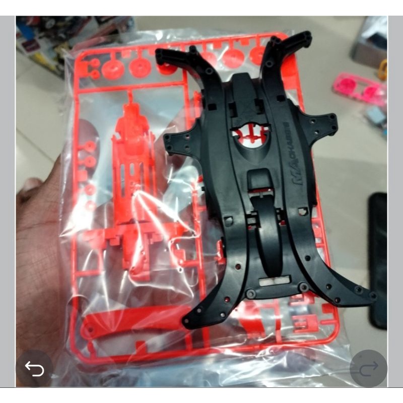 Jual Tamiya Chassis Ma Set Black / Ma Chassis Hitam + Gearbox orange ...