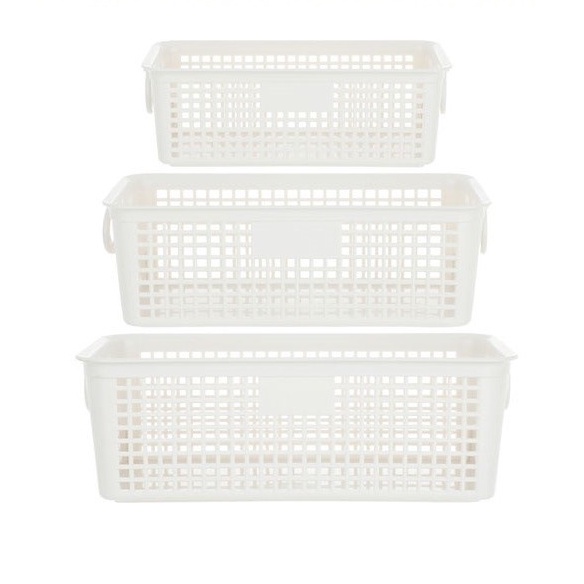 Jual Miniso Storage Basket With Double Handle 3 Pcs Keranjang Kotak ...