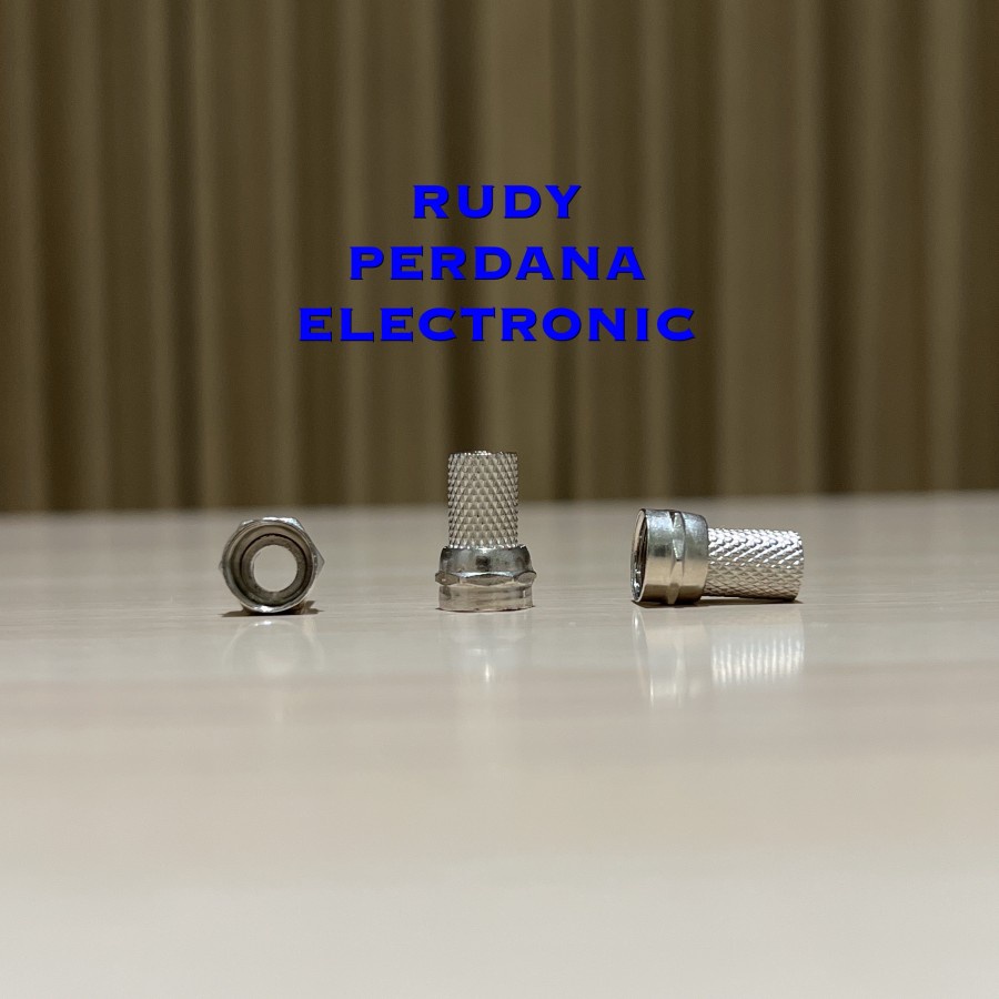 Jual JACK KONEKTOR F 5C RG6 DRAT SEAL SILVER KARET TIDAK ADA TIPIS ...