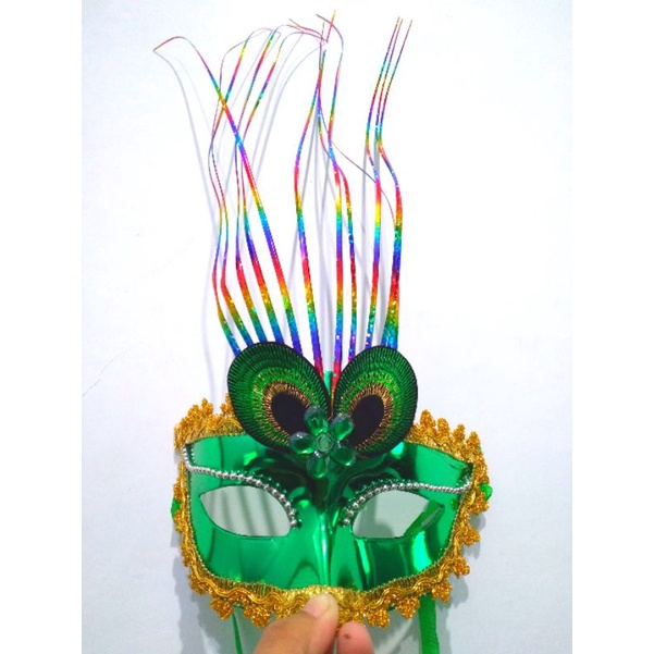Jual Topeng Topper Merak (banyak warna)/ Topeng Pesta/ Masquerade ...
