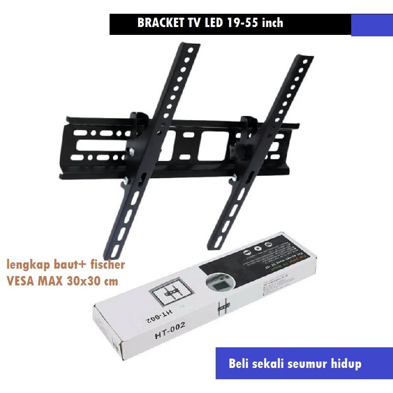 Jual BERGARANSI TV Bracket TV LED 14" sampai 55" Bracket LED universal ...
