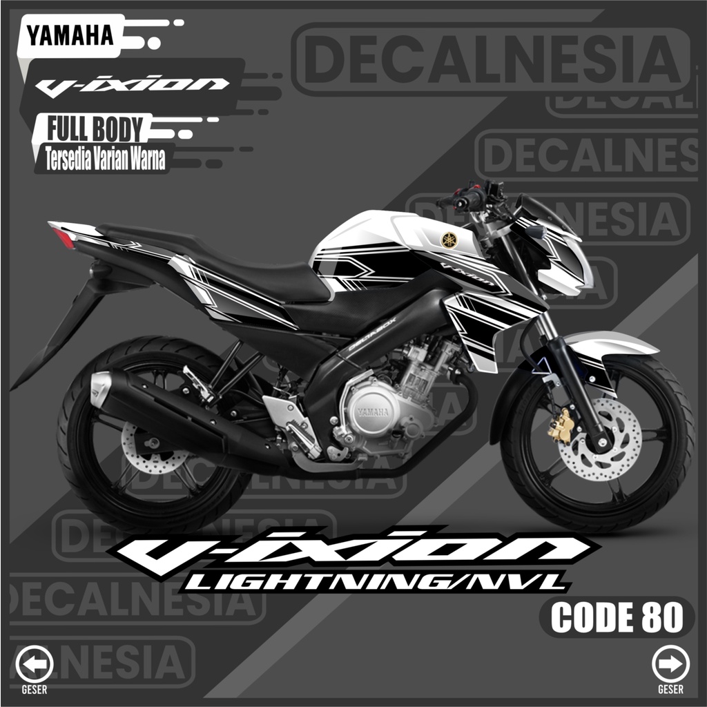 Jual Decalnesia Sticker Decal Vixion Lightning NVL Full Body Stiker ...