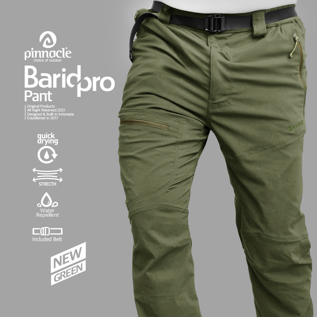 Jual Pinnacle Pro Official Barid Hike Pant - Green | Shopee Indonesia