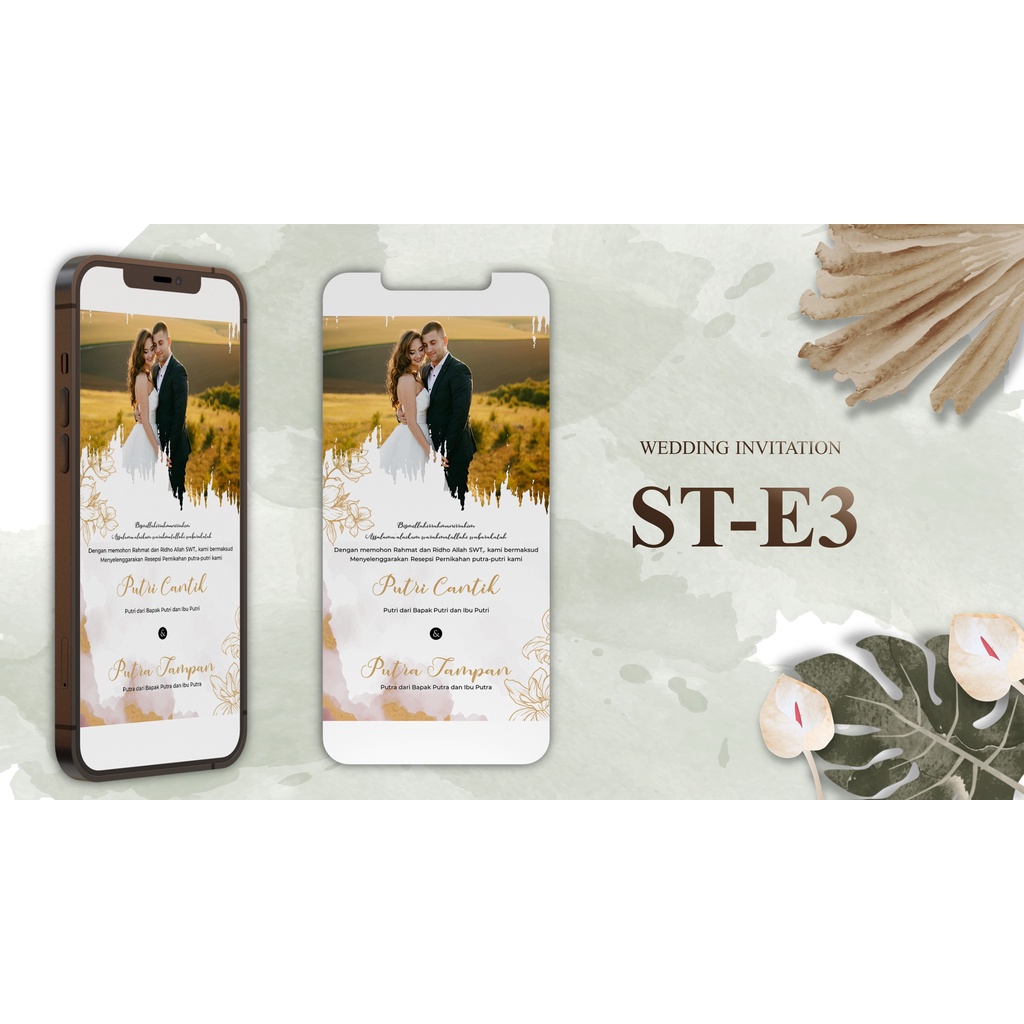 Jual ST-E3 | Video Undangan Pernikahan / Wedding Invitation Potrait ...