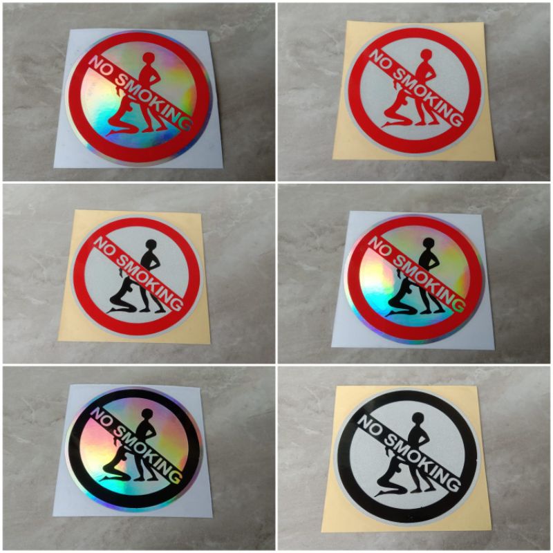 Jual Sticker no smoking stiker cutting lucu stiker motor | Shopee Indonesia