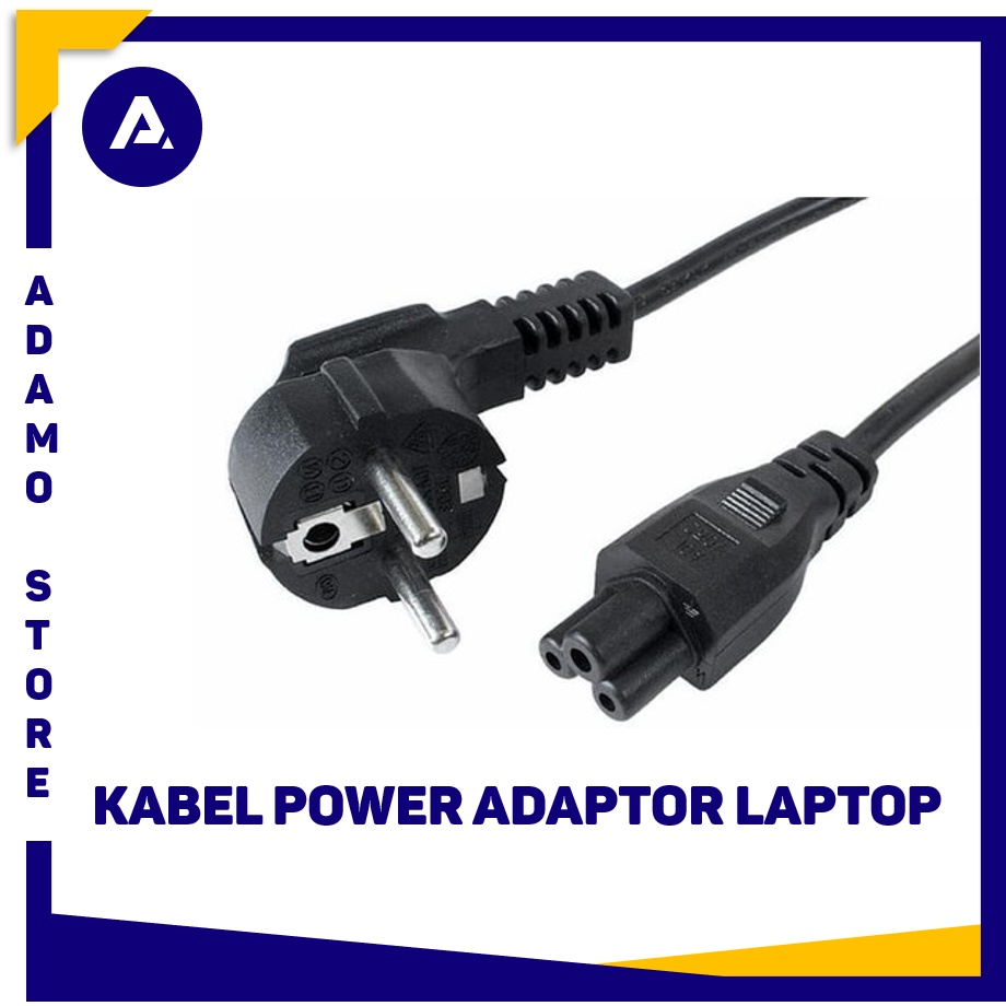 Jual Kabel Power Adaptor Laptop / Notebook 3 Lubang 1,5m / 1,8m / 2m ...
