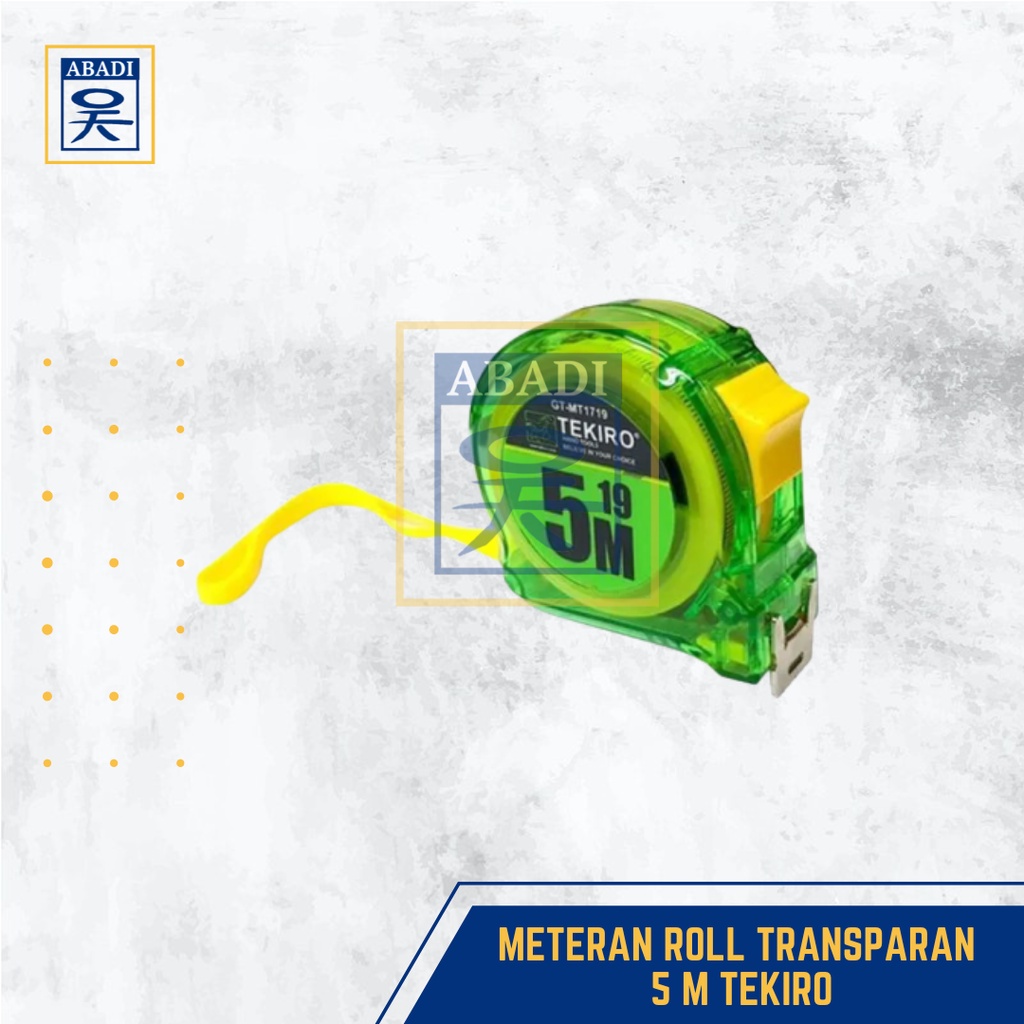 Jual METERAN ROLL TRANSPARAN 5 M TEKIRO | Shopee Indonesia