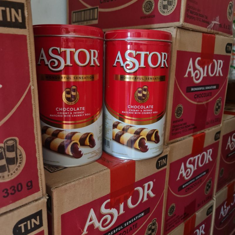 Jual Astor Chocolate Kaleng 330g Dxp Desember 2025/ Wafer Stik Cokelat ...