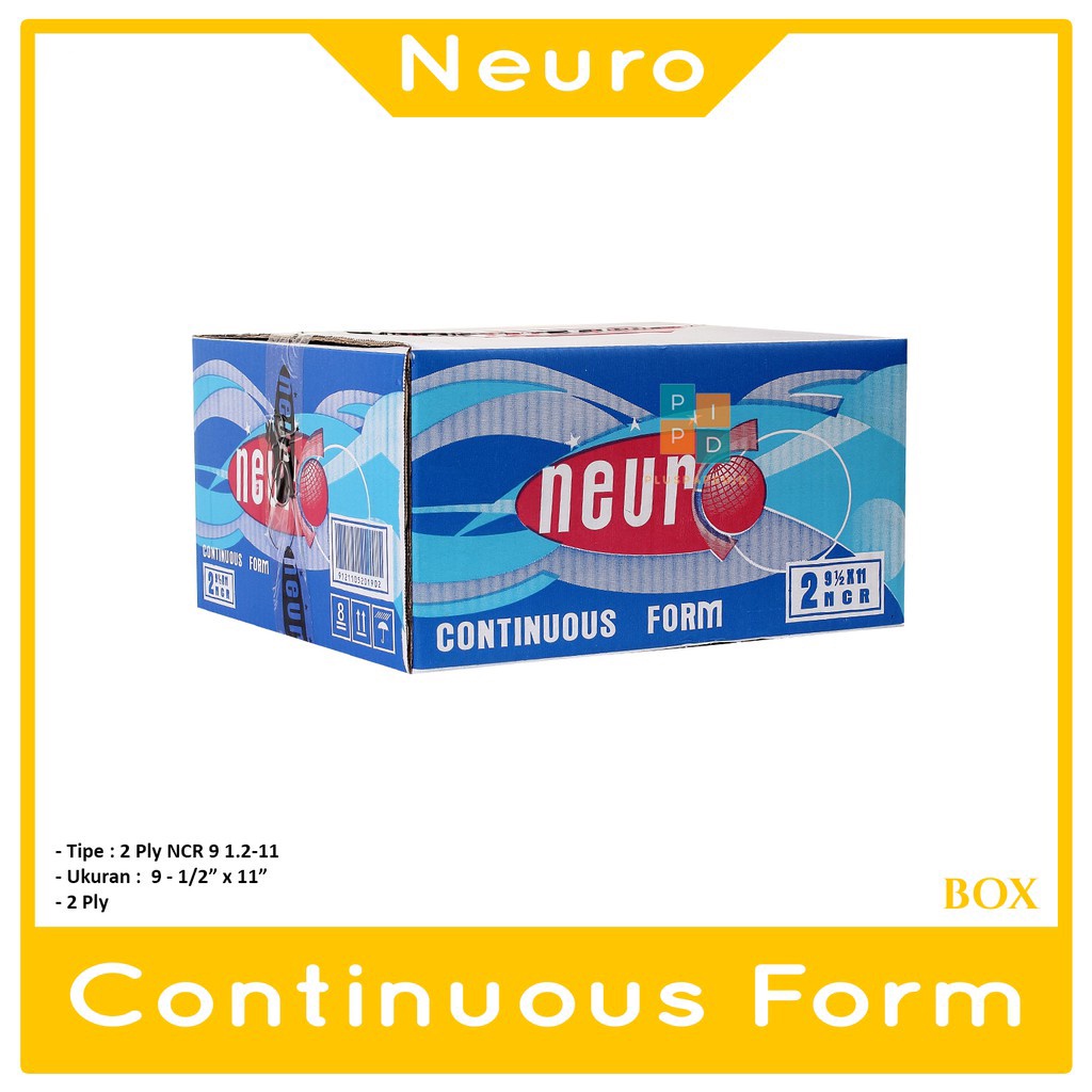 Jual NEURO - Continous Form 2 Ply 91/2 x 11 ( K2 Neuro ) Ncr - Box ...