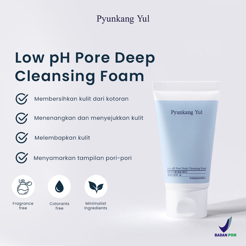 Jual PYUNKANG YUL Low pH Pore Deep Cleansing Foam 40ml | Shopee Indonesia