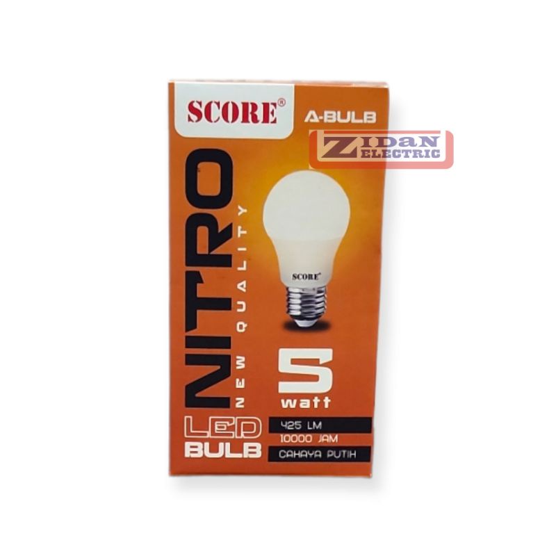 Jual Lampu Led Bulb 5 Watt Score Nitro / Lampu Bohlam Led Bulat 5W | Shopee Indonesia