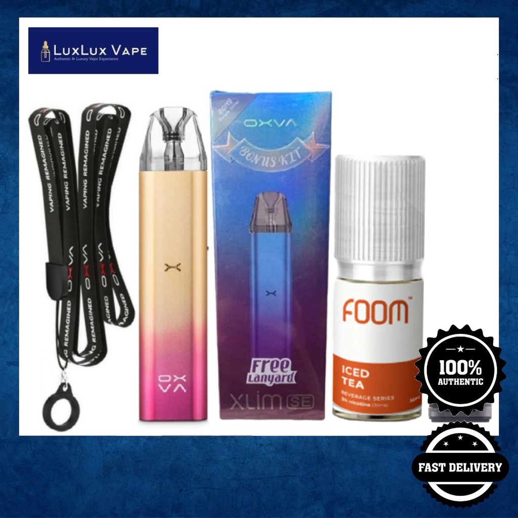 Jual PAKET OXVA XLIM SE BONUS KIT + FOOM SERIES 30ML | Shopee Indonesia