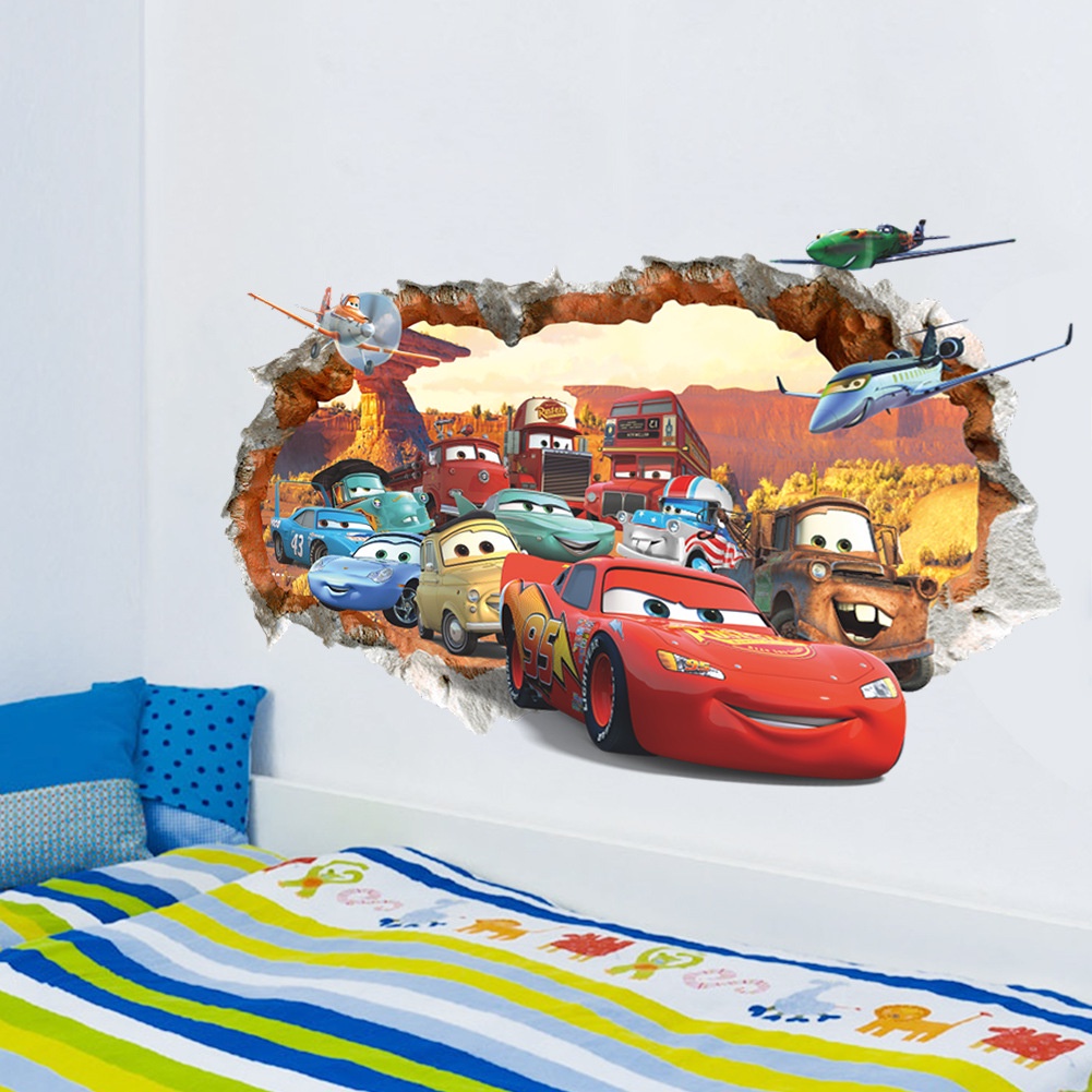 Jual ADEK Wall Sticker Car Mcqueen Cartoon LDR1484Wallsticker Stiker ...