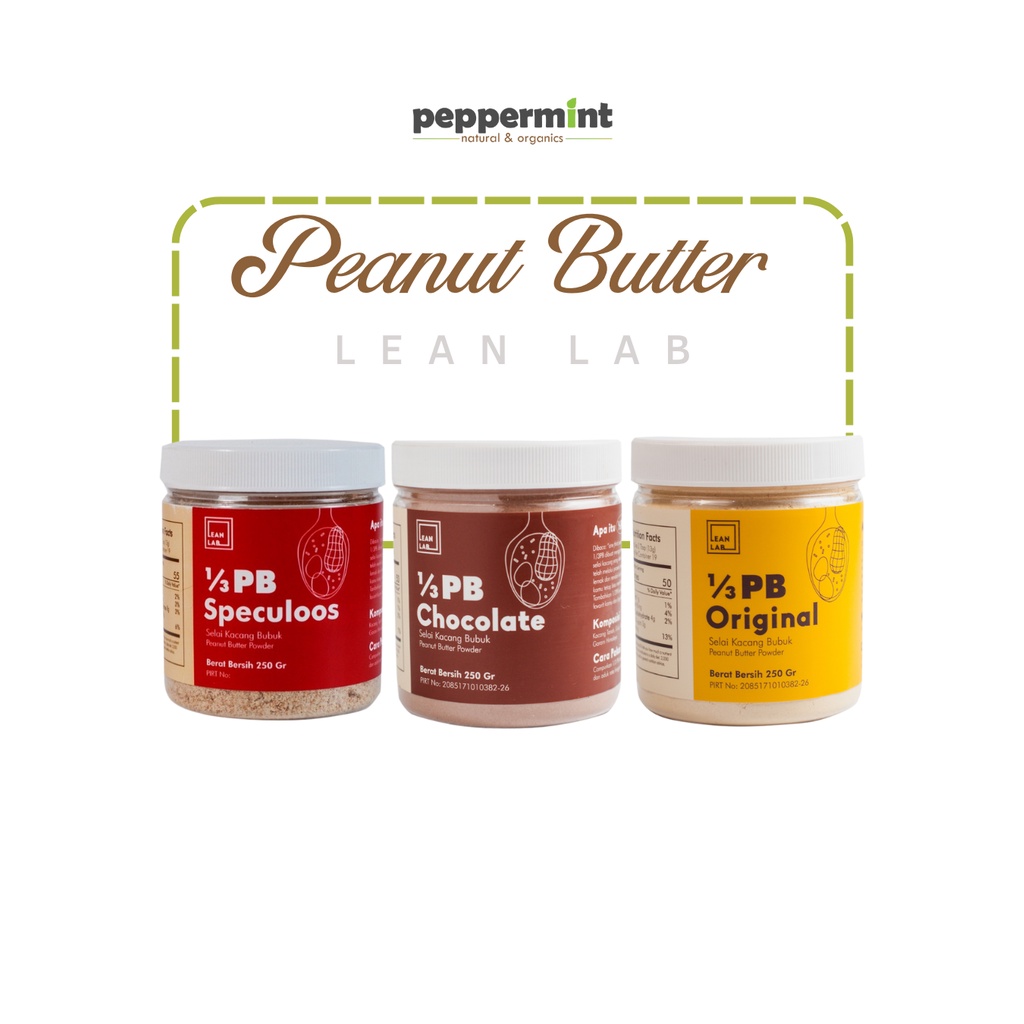 Jual Lean Lab 1/3 PB Peanut Butter Powder / Selai Kacang Bubuk (250 gr ...