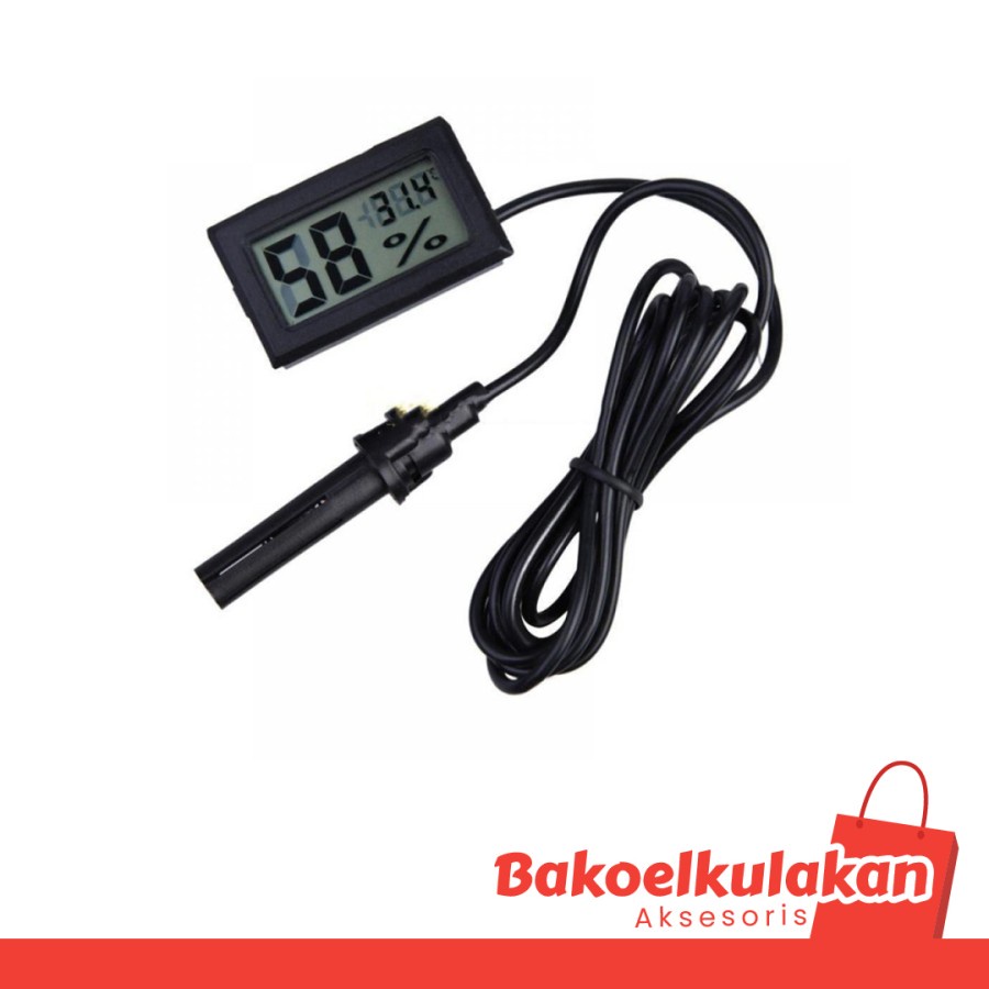 Jual Mini Digital Thermometer & Hygrometer Dengan Probe | Shopee Indonesia