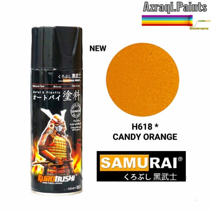 Jual SAMURAI PAINT CANDY ORANGE H618 * ( 400 ML ) | Shopee Indonesia